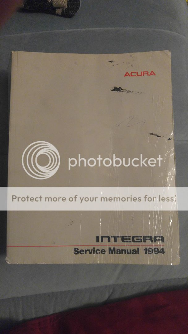 SOLD - Genuine Helm's Acura Integra Factory Service Manual | Team ...